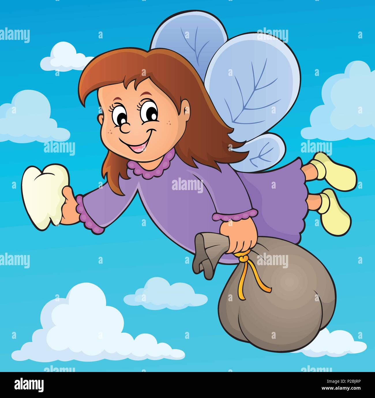 Tooth fairy theme image 3 - eps10 vector illustration Stock Vector ...
