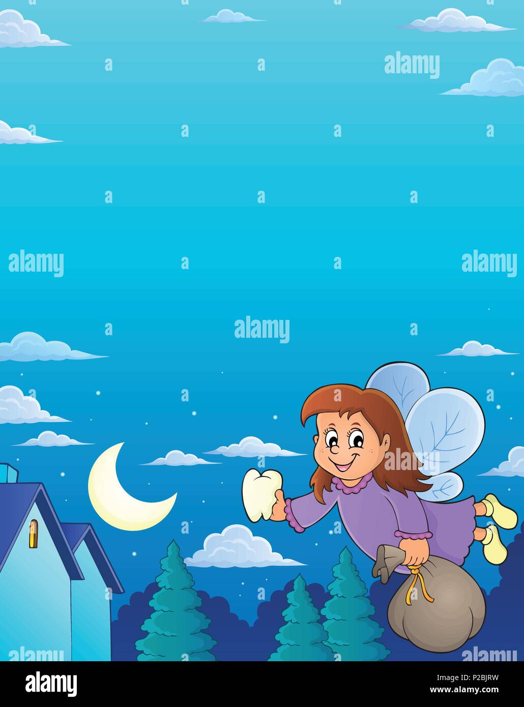 Tooth fairy theme image 6 - eps10 vector illustration Stock Vector ...
