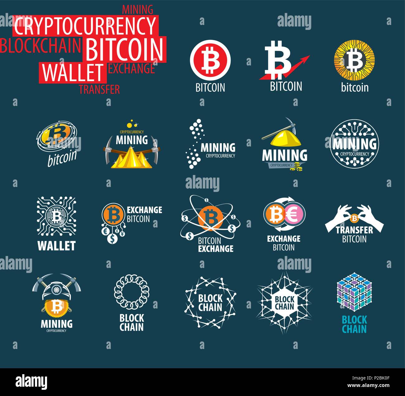 vector icon set for cryptography Stock Vector Image & Art - Alamy