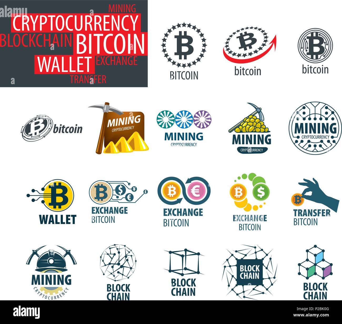 vector icon set for cryptography Stock Vector Image & Art - Alamy