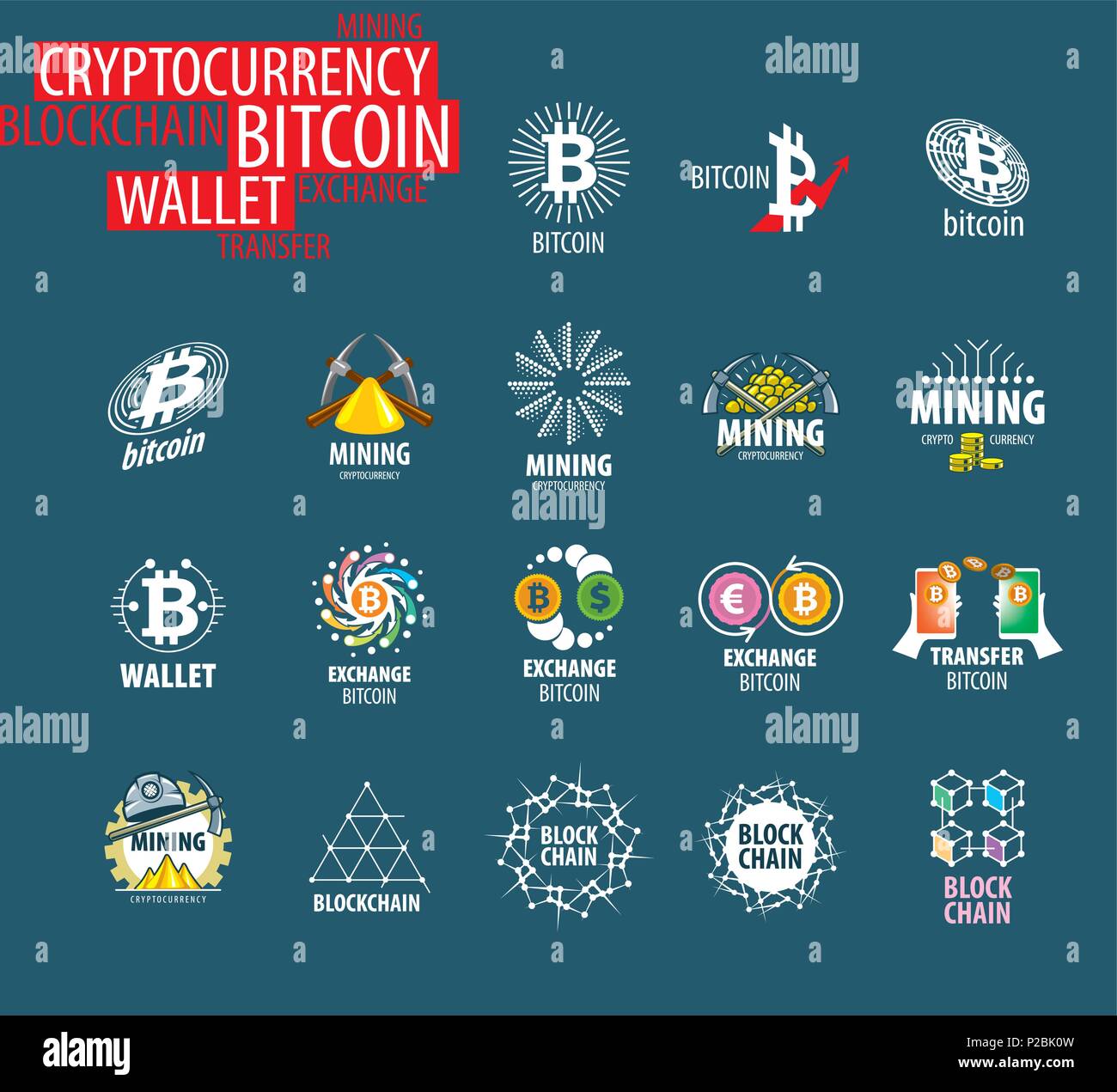 vector icon set for cryptography Stock Vector Image & Art - Alamy