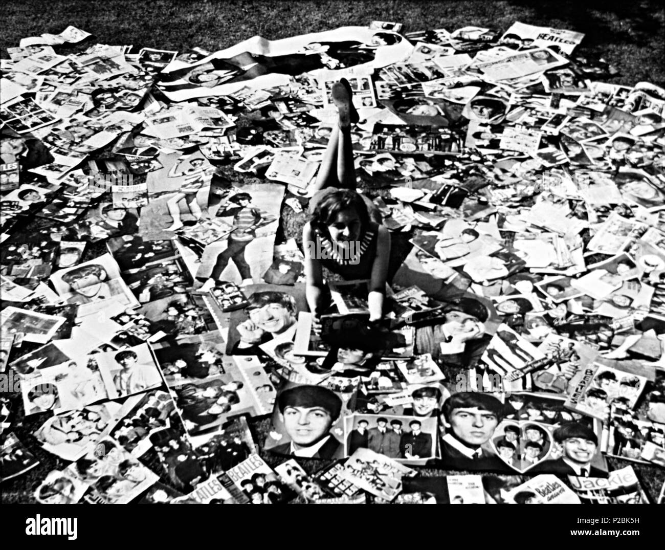 Beatles fan Black and White Stock Photos & Images - Alamy