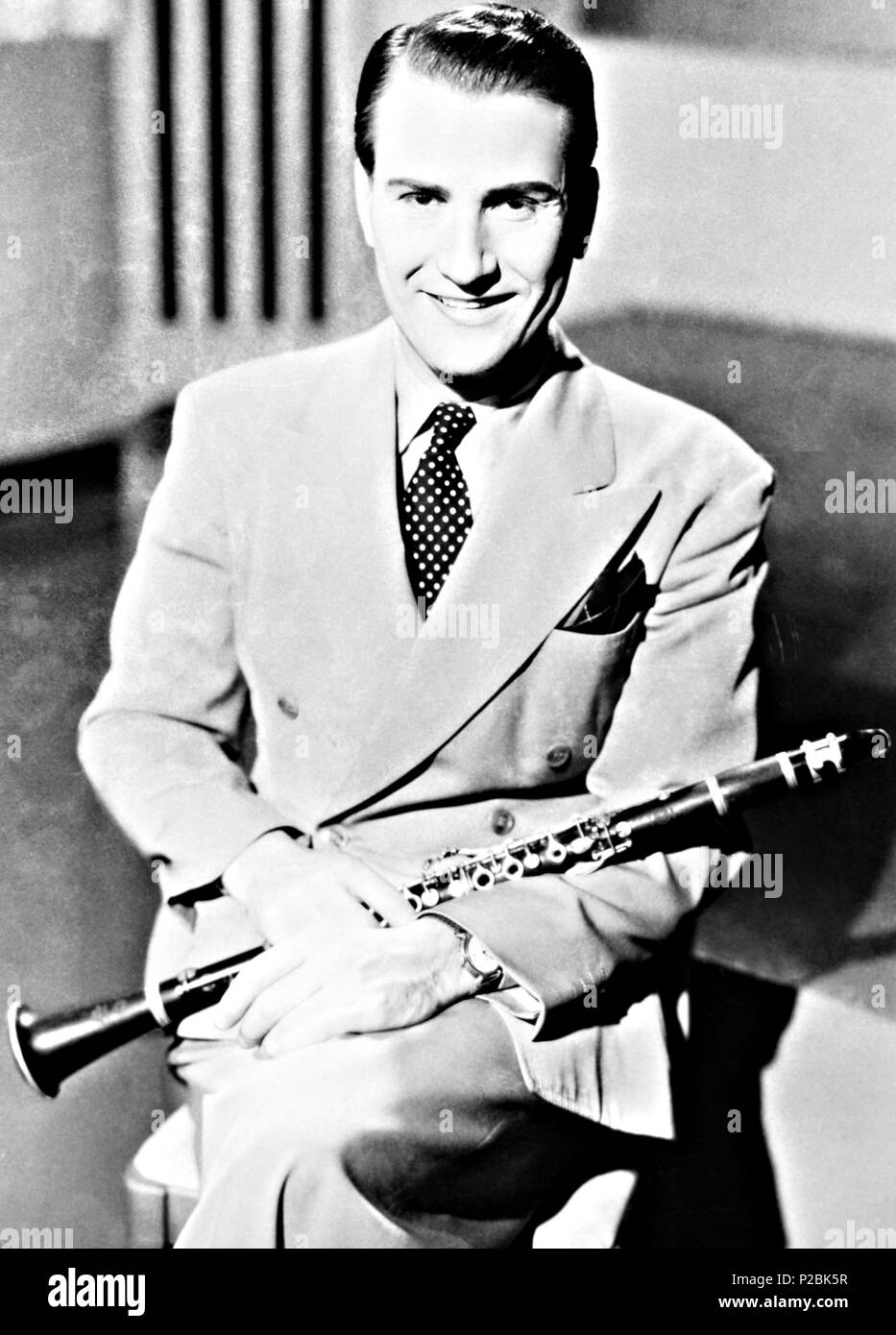El clarientista Artie Shaw (Arthur Jacob Arshawsky Stock Photo - Alamy