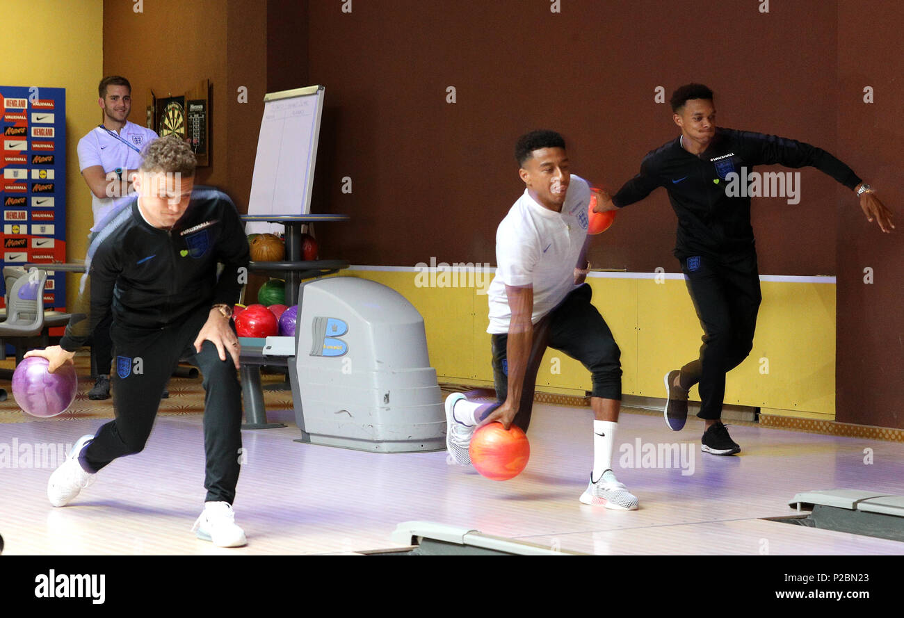 England's (left-right) Kieran Trippier, Jesse Lingard and Trent ...