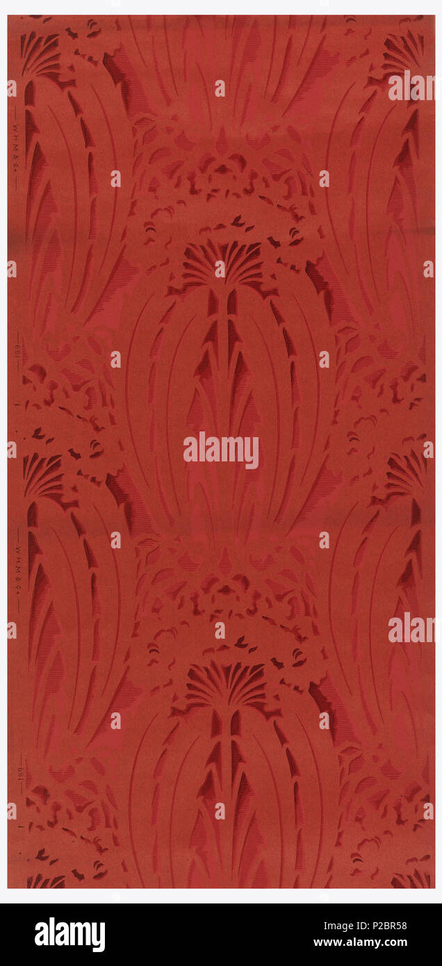 . English: Sidewall, The Roosevelt, ca. 1905 . English: Damask-type ...