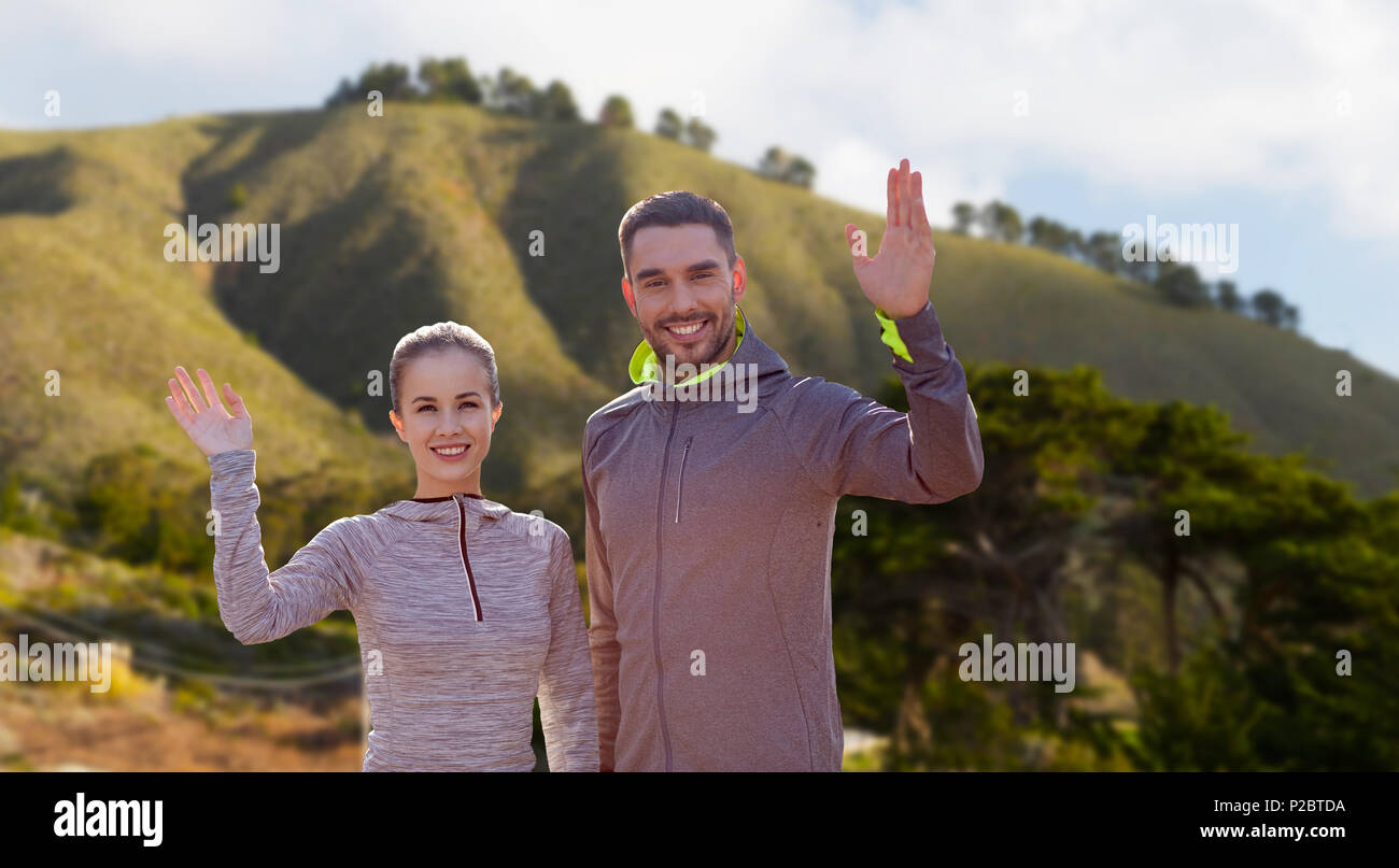 Waving sport hi-res stock photography and images - Alamy