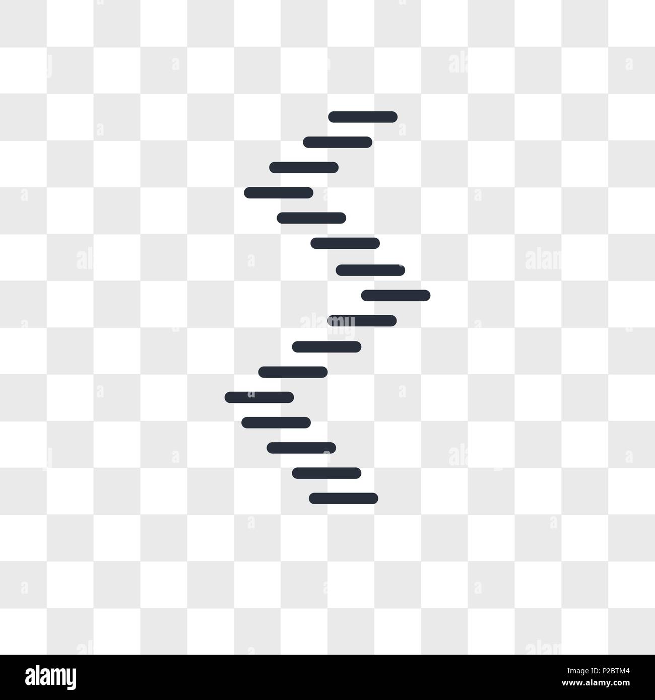 spiral staircase vector icon isolated on transparent background, spiral ...