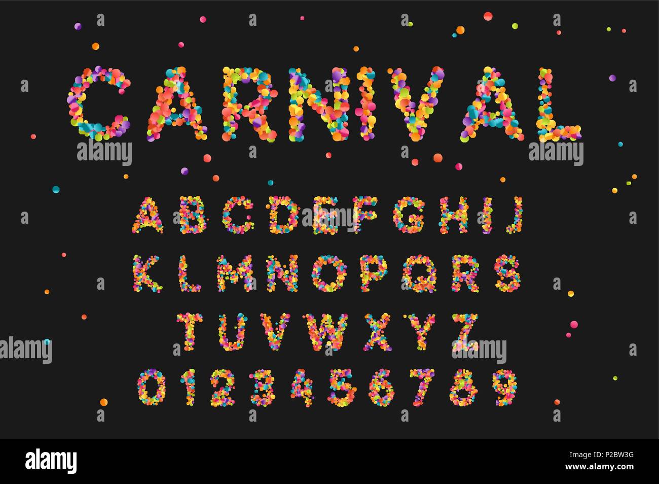 Multi color 3d letters alphabet hi-res stock photography and images - Alamy