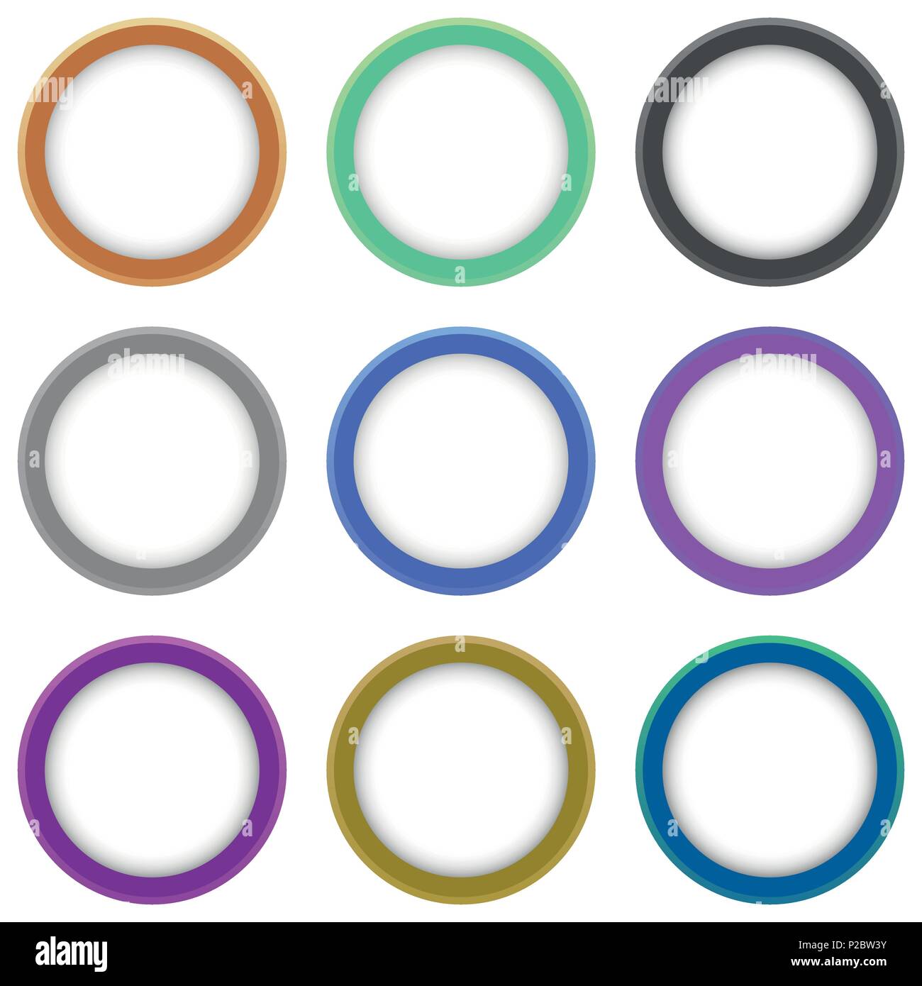 Set abstract banners circle Stock Vector Images - Alamy