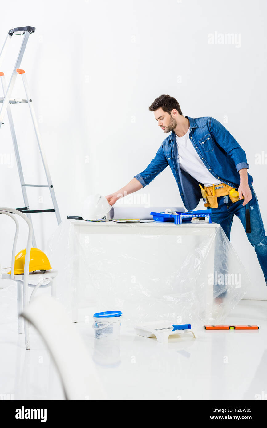 Handsome worker hi-res stock photography and images - Alamy