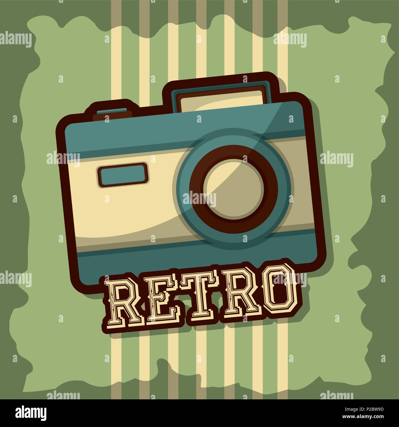 retro vintage camera photo grunge style vector illustration Stock ...