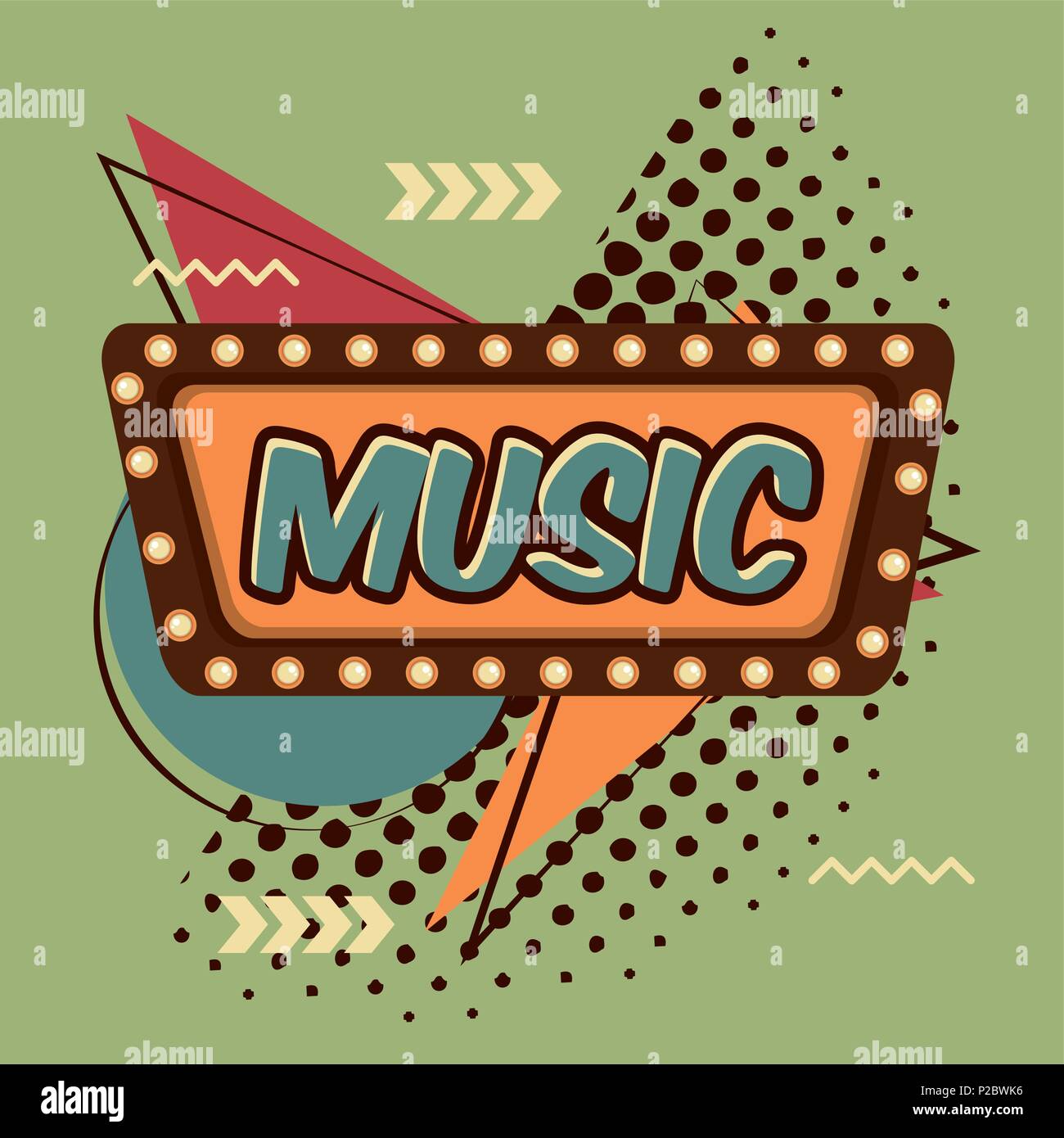 music speech bubble comic retro vintage halftone background vector ...