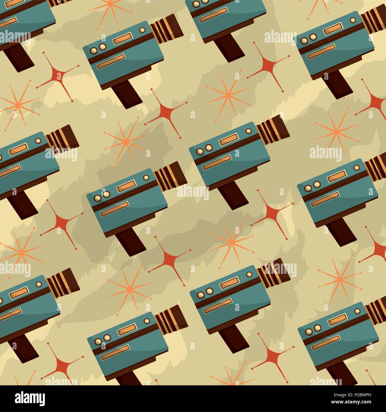 camcorder film movie retro vintage background vector illustration Stock ...