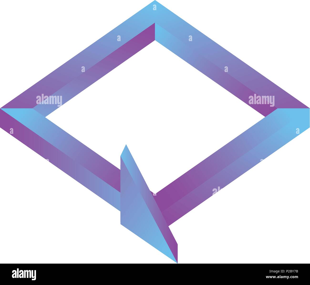 arrow symbol isometric icon vector illustration design Stock Vector ...