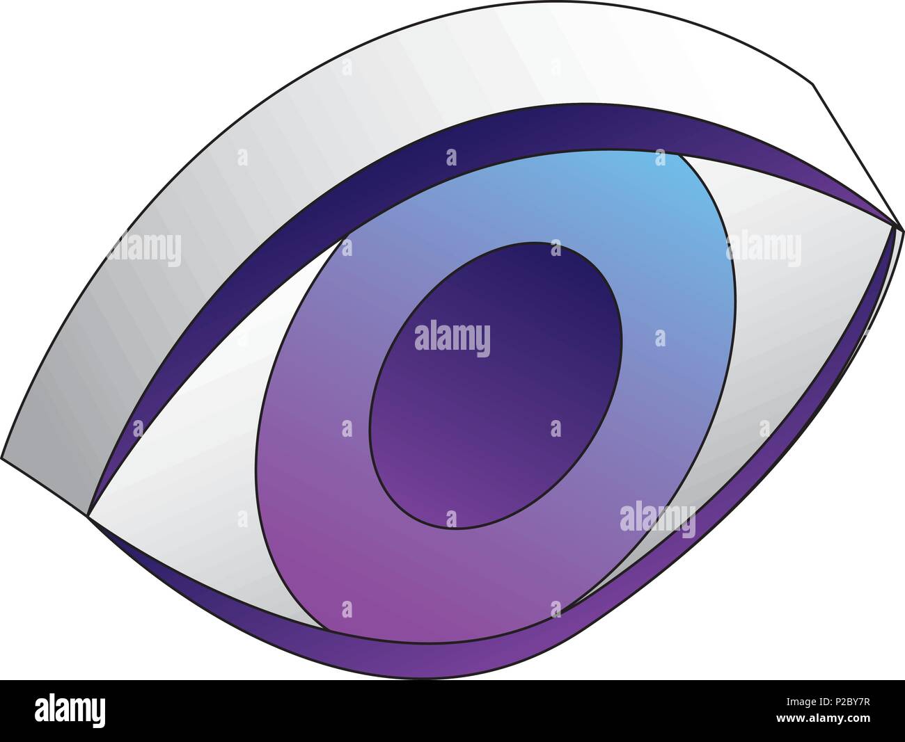 futuristic eye isometric avatar vector illustration design Stock Vector ...