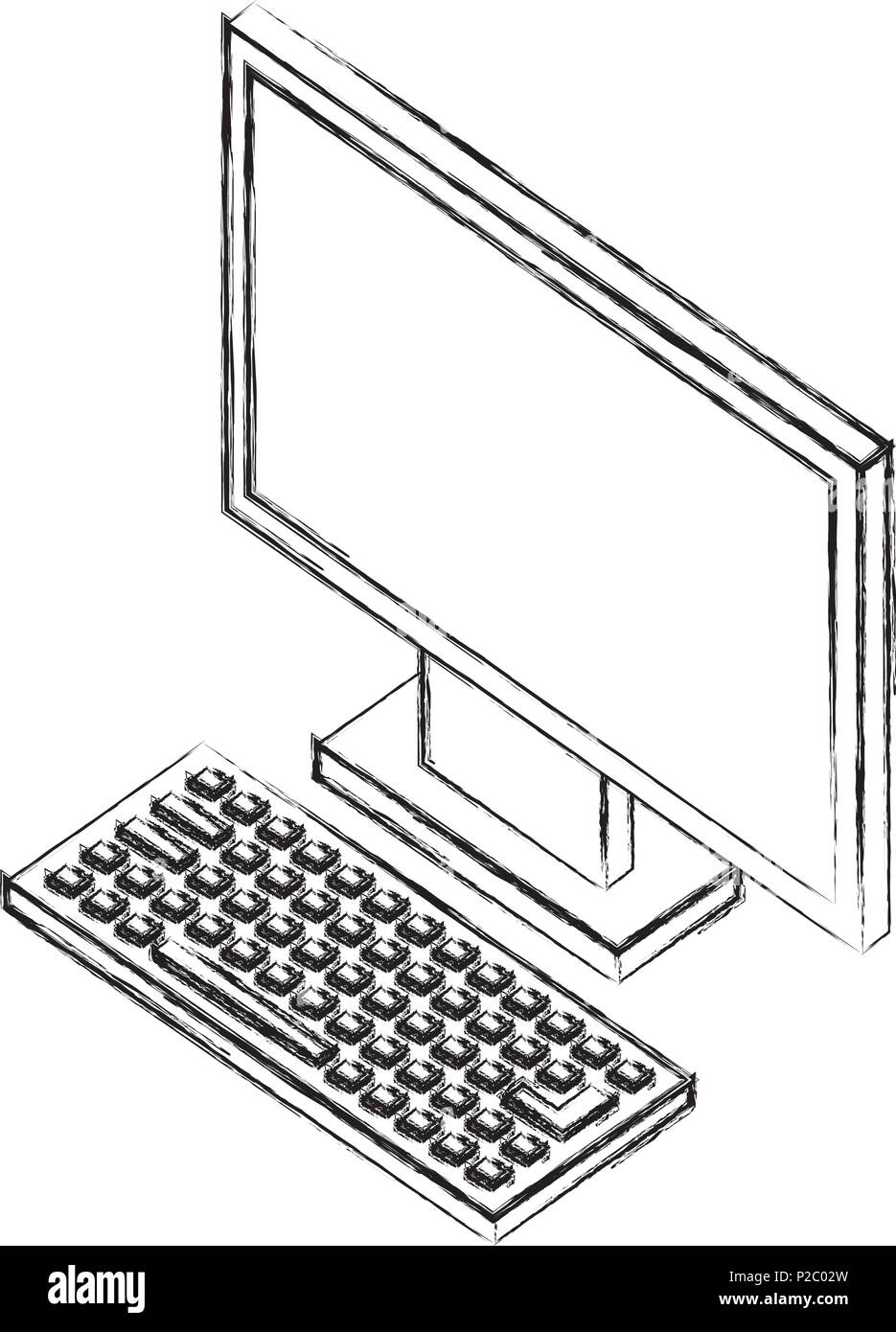 computer keyboard gadget technology digital Stock Vector Image & Art ...