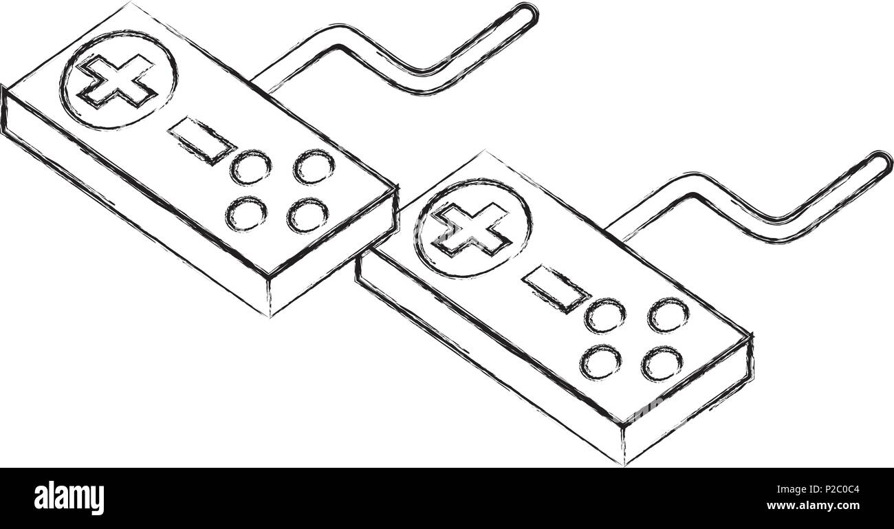 Joystick controllers Stock Vector Images - Alamy