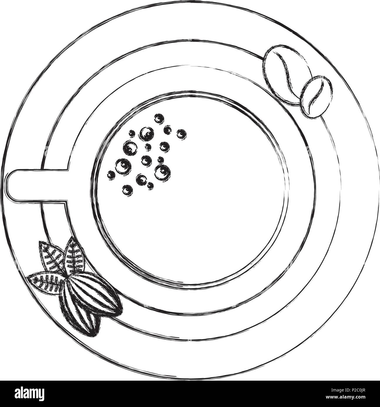 Cocoa texture top view Stock Vector Images - Alamy