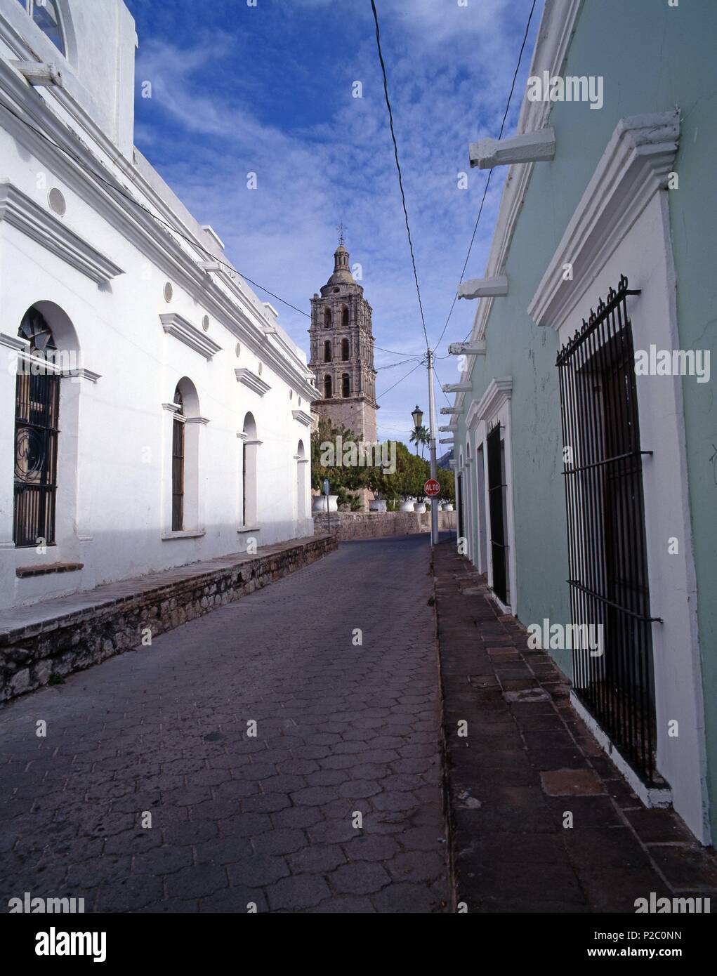 Mexico.Sonora.Ciudad de Alamos.Colonial siglos XVII-XVIII.Arquitectura ...