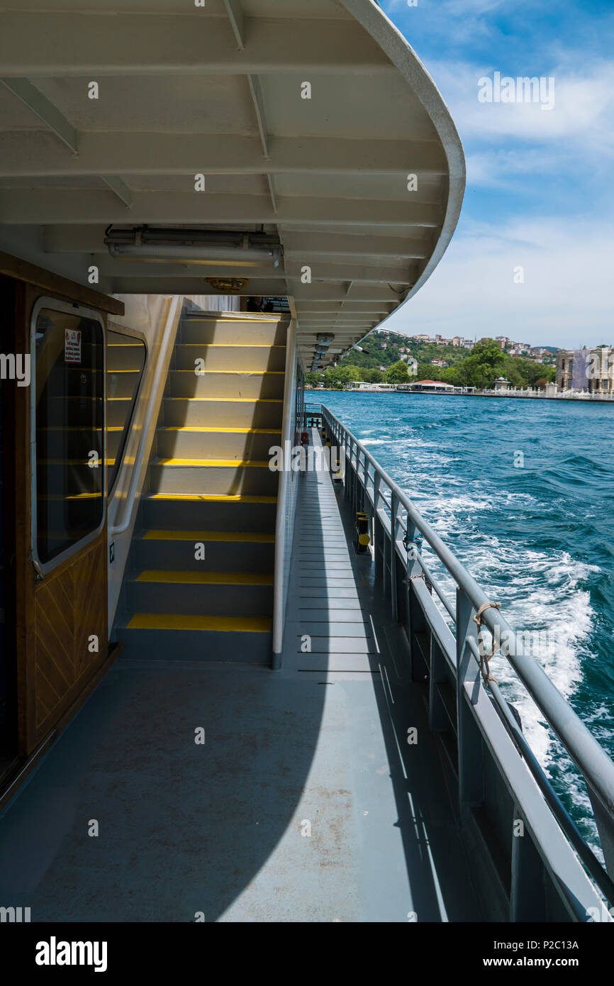 Turkish Ferry in Bosphorus Channel in Istanbul Stock Photo - Alamy