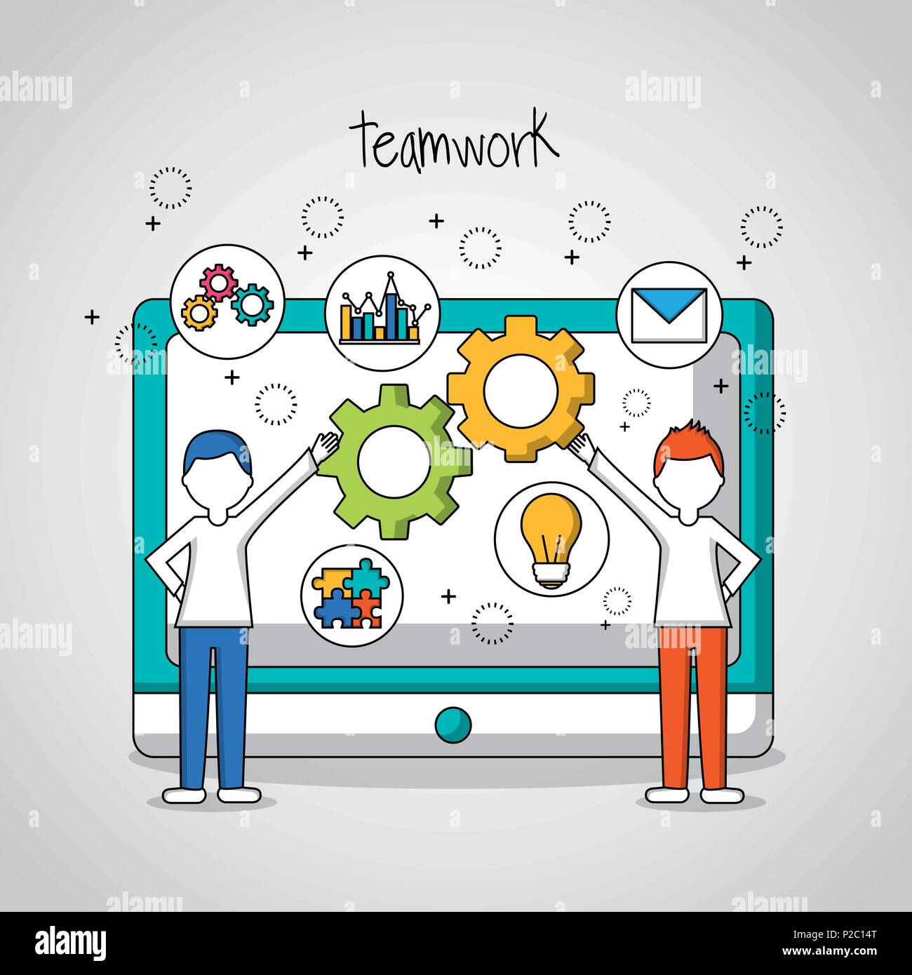 people teamwork concept Stock Vector Image & Art - Alamy