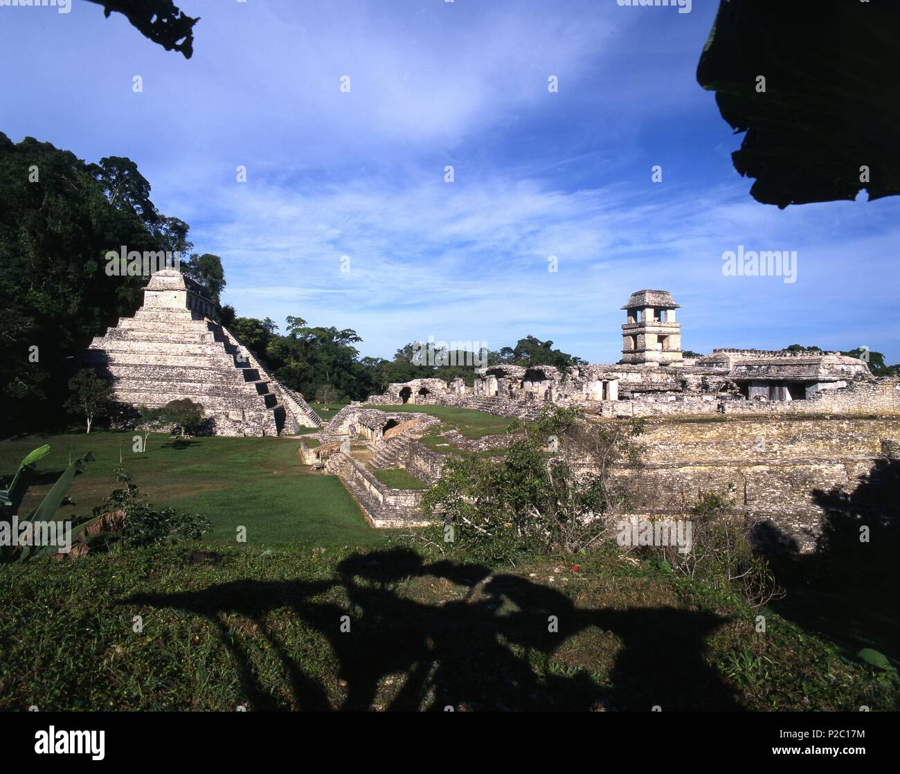 Mexico.Chiapas.Z.A. de Palenque.Cultura Maya. Templo de las ...