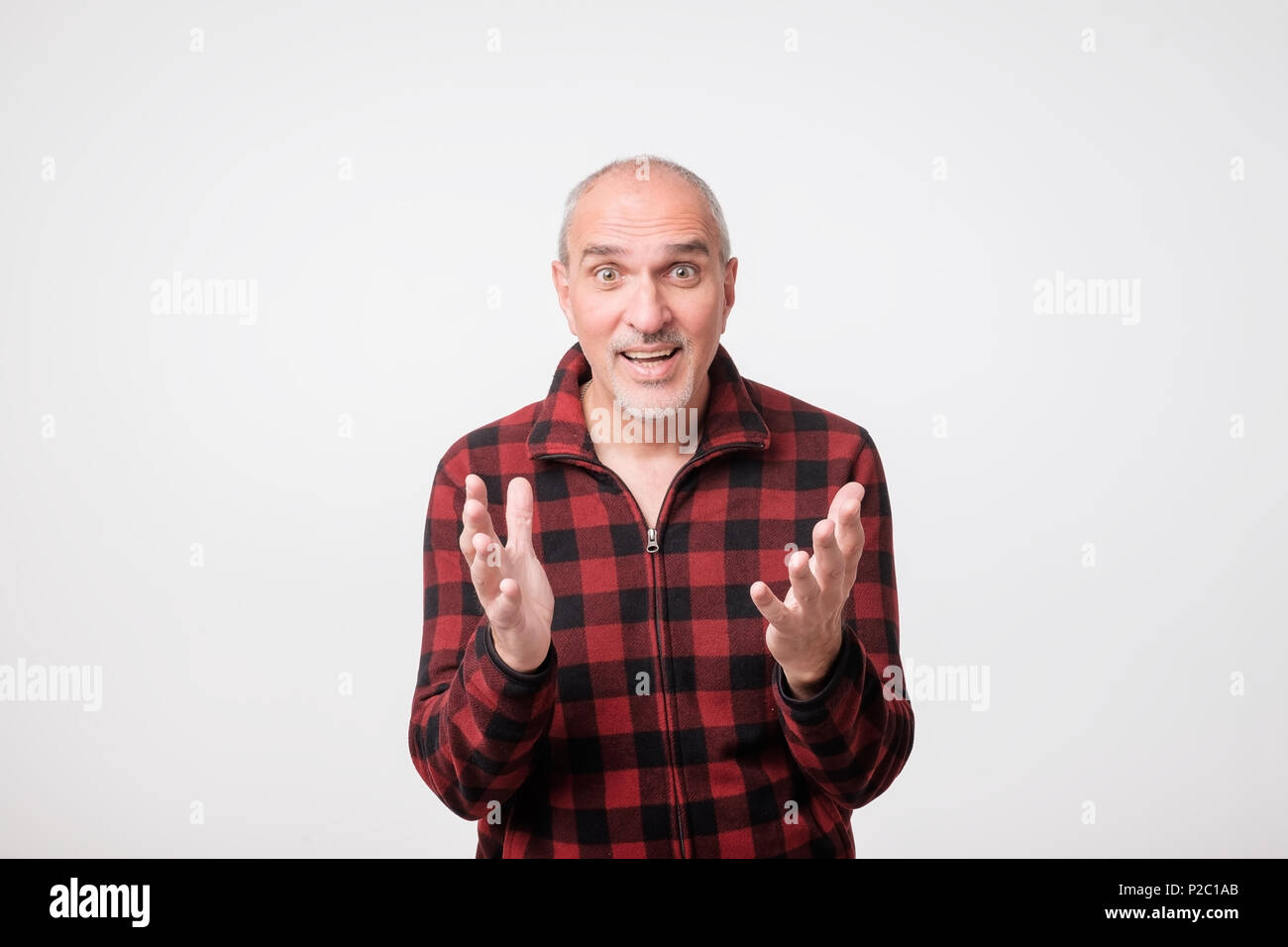 Expressive happy surprised man hi-res stock photography and images - Alamy