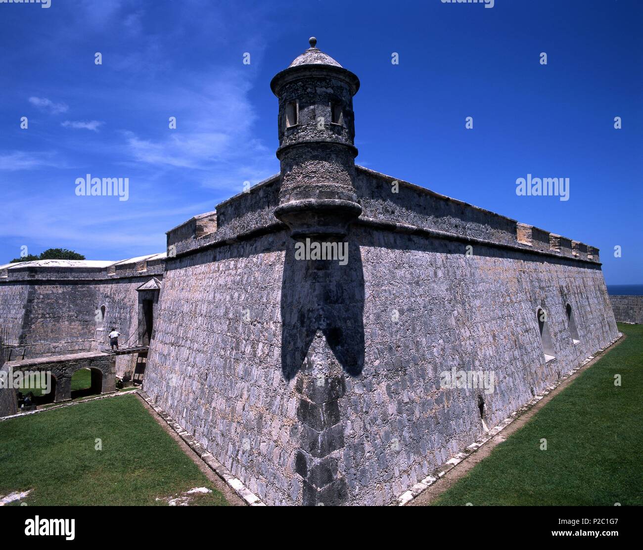 Mexico.Campeche.Fuerte de San Miguel.Colonial Siglo XVI-XVII Stock ...