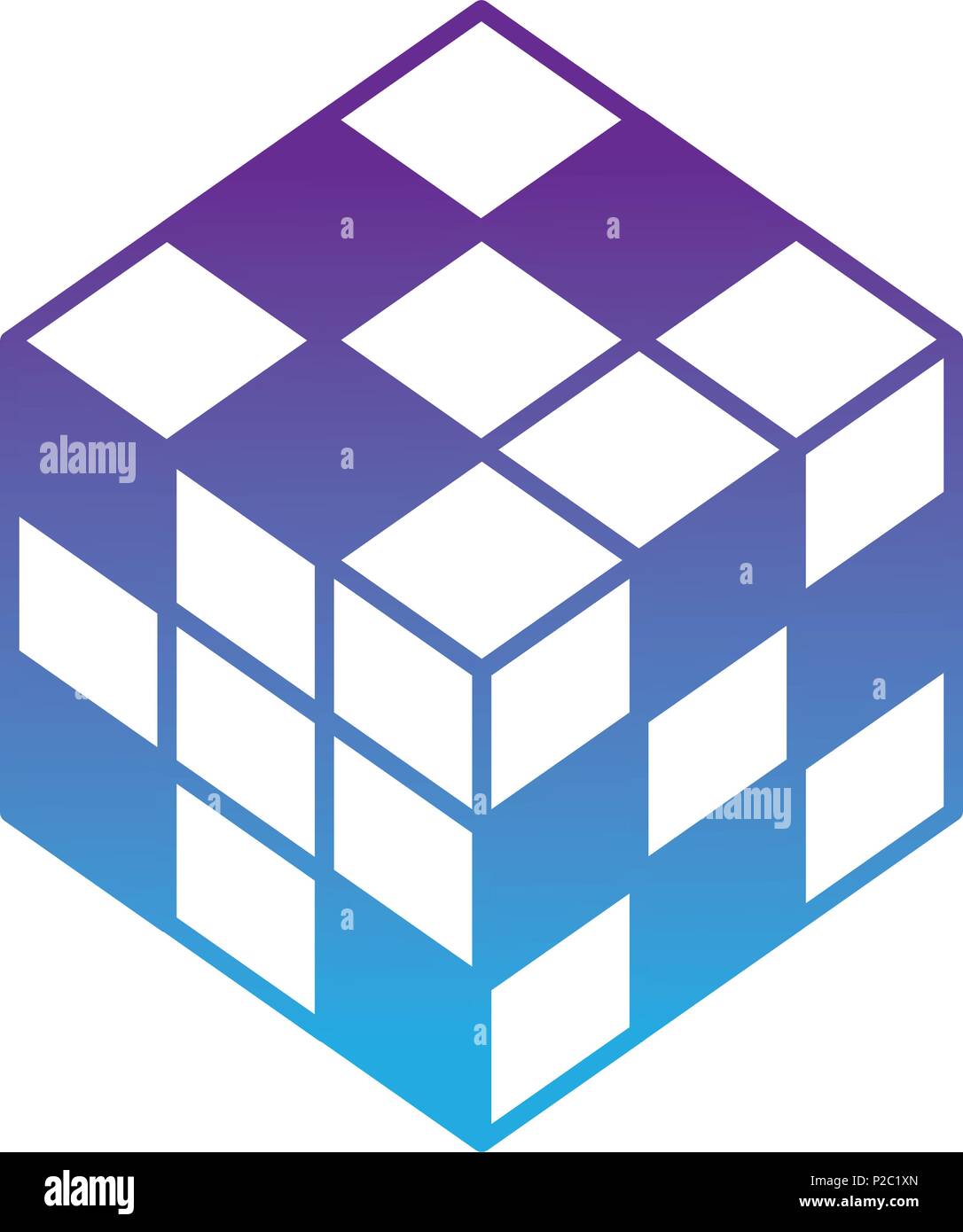 3d rubik cube game toy image Stock Vector Image & Art - Alamy