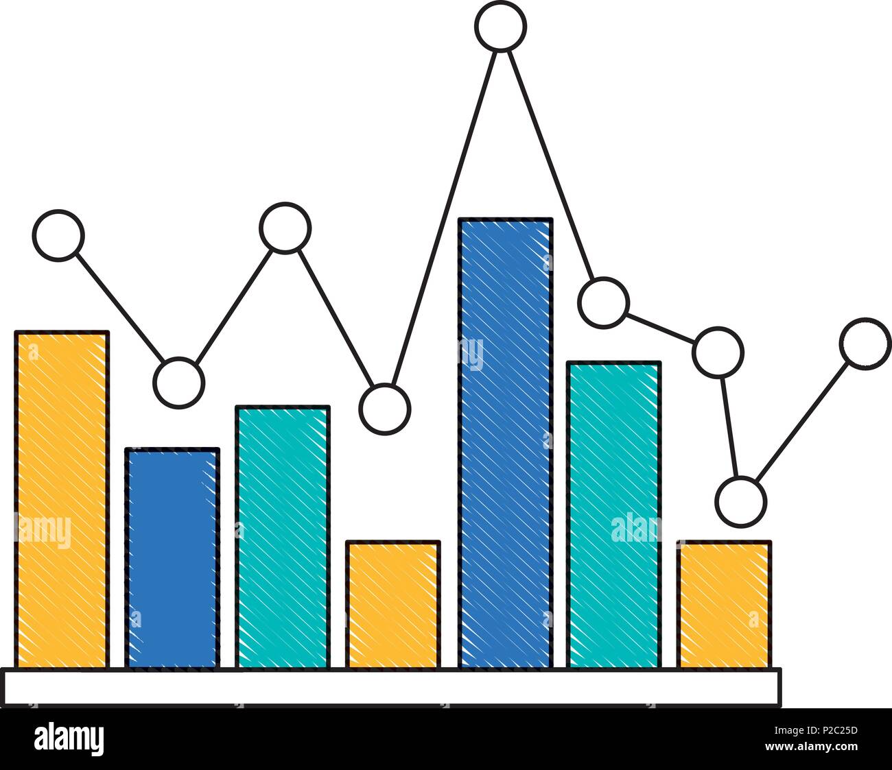 statistical graphics isolated icon Stock Vector Image & Art - Alamy