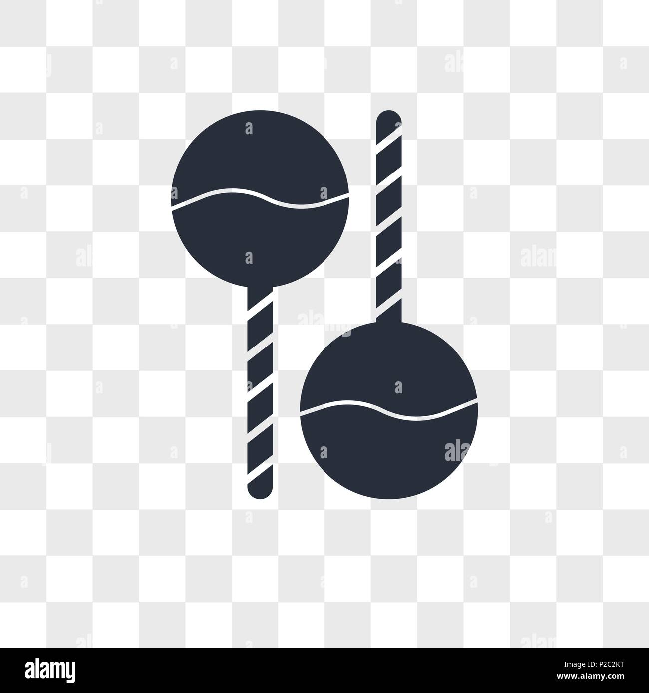 Maracas vector icon isolated on transparent background, Maracas logo ...