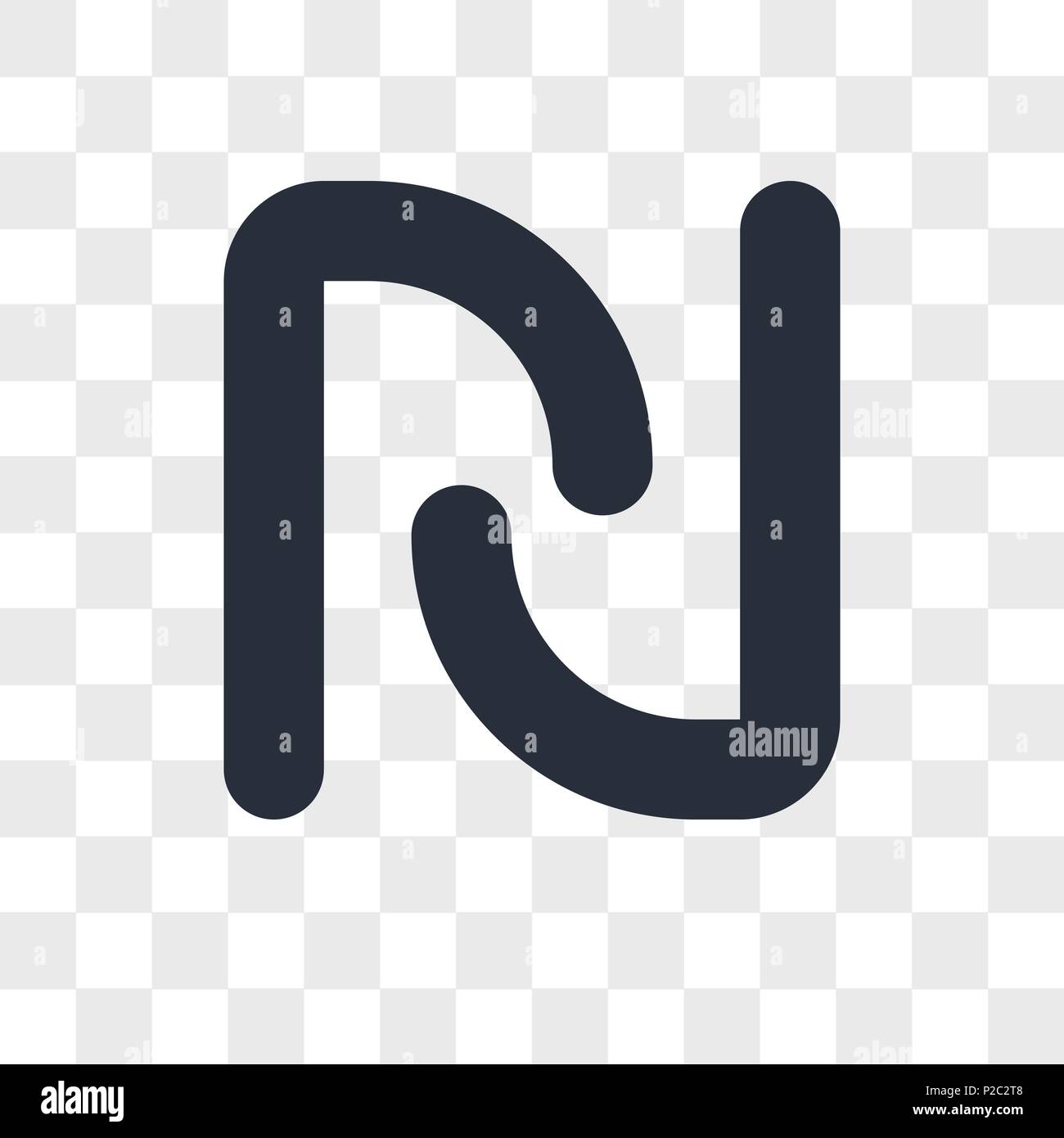 Israel currency vector icon isolated on transparent background, Israel ...