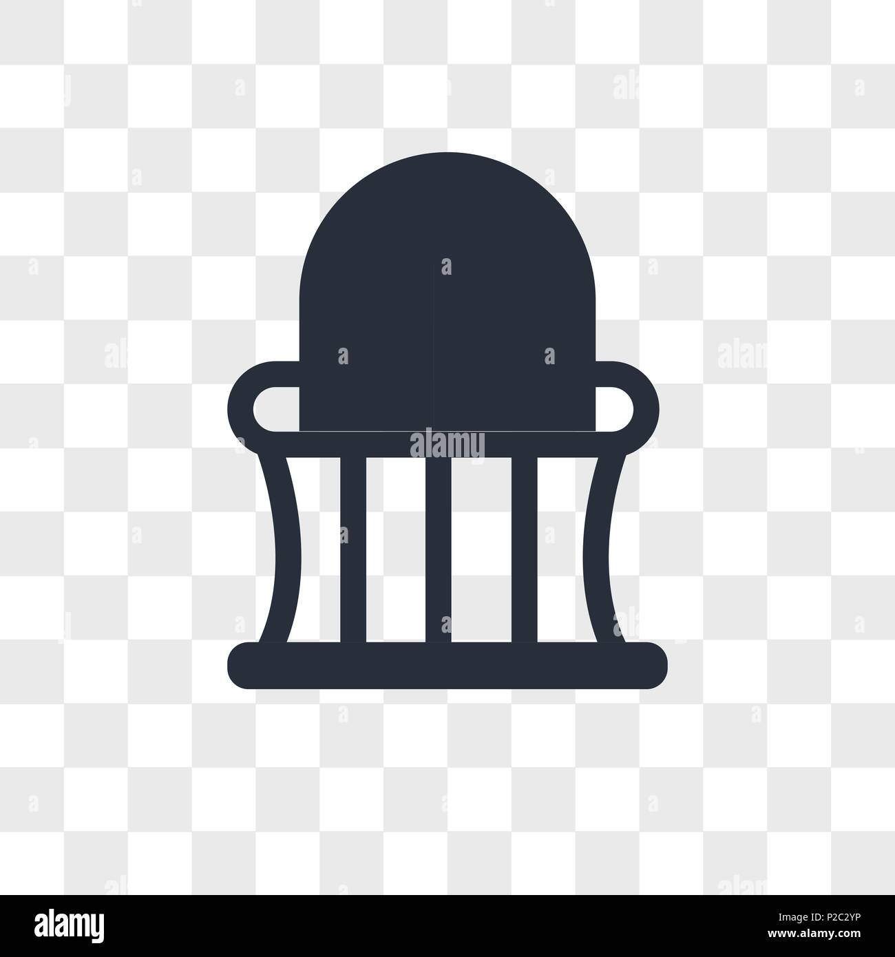 Balcony vector icon isolated on transparent background, Balcony logo ...