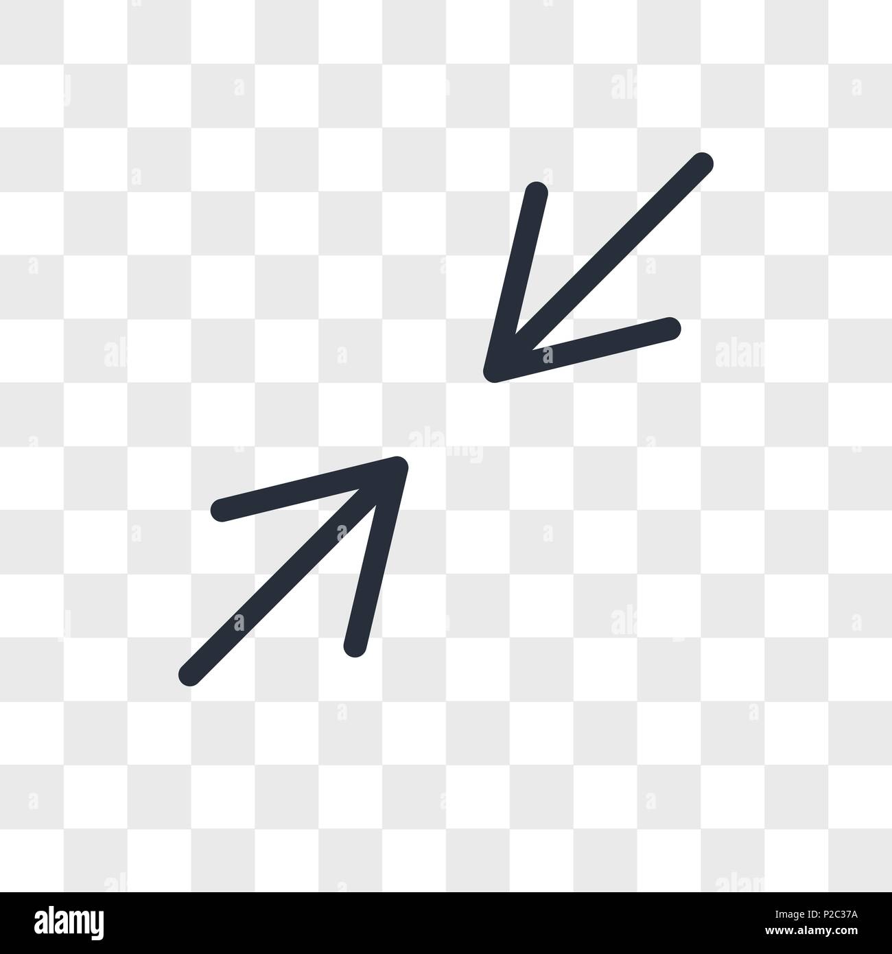 Minimize vector icon isolated on transparent background, Minimize logo ...