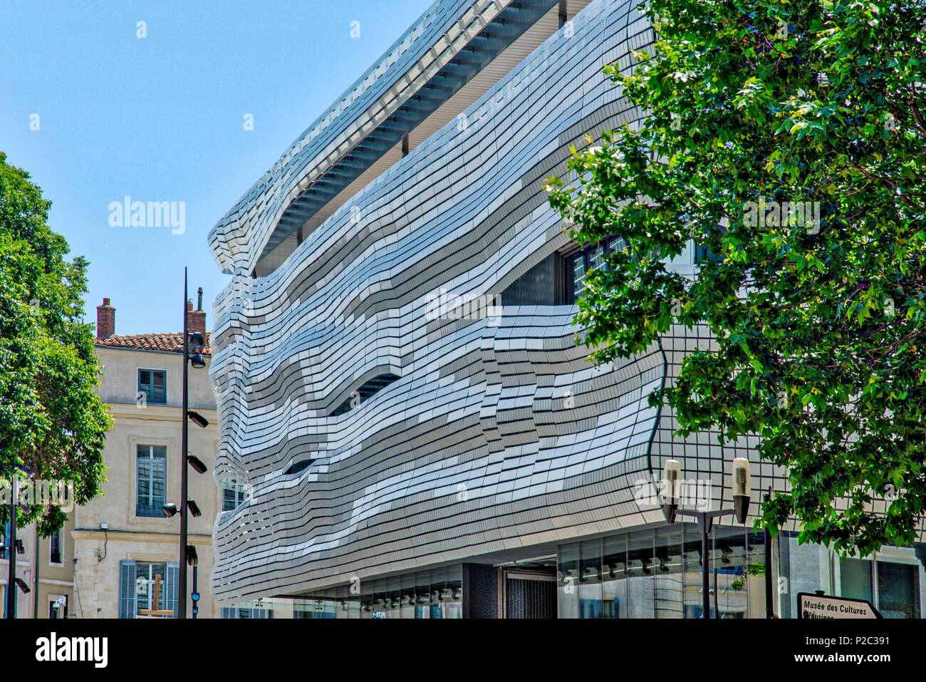 France, Gard, Nimes, Place of the Arenas, Museum of Romanite of the ...