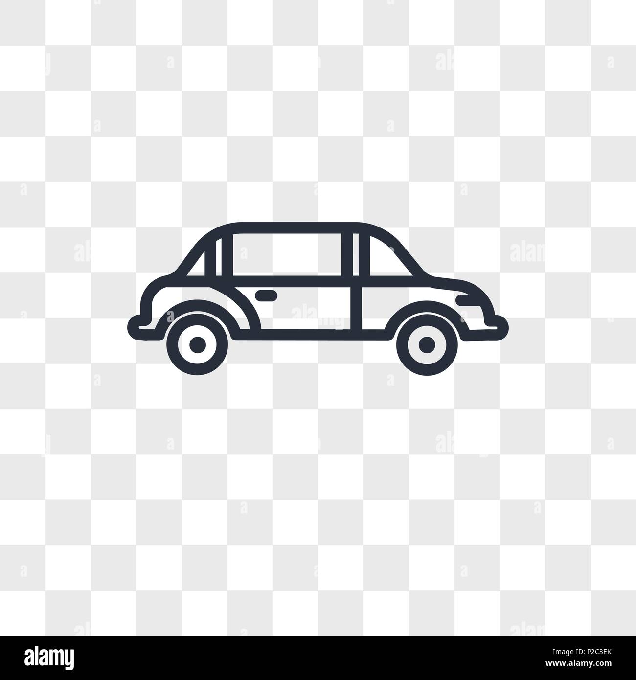 limo vector icon isolated on transparent background, limo logo concept ...