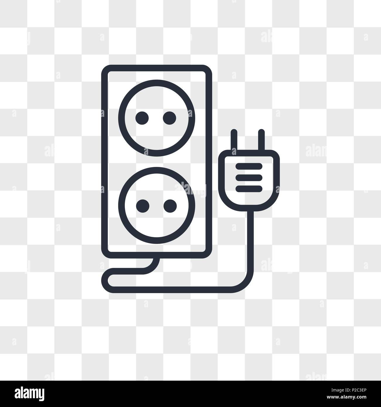 Socket vector icon isolated on transparent background, Socket logo ...