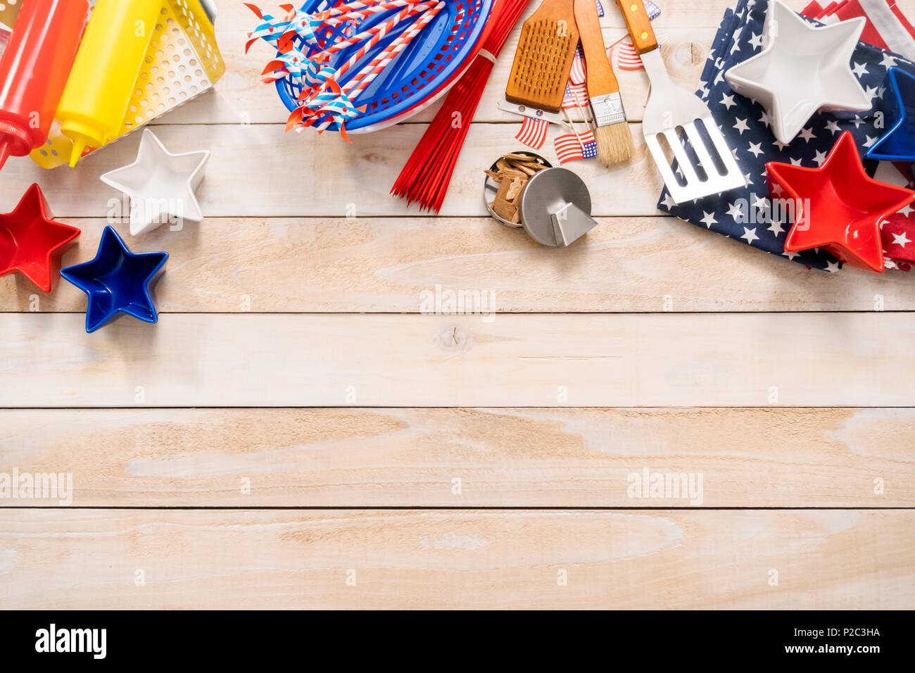 July 4th background with copy space Stock Photo - Alamy
