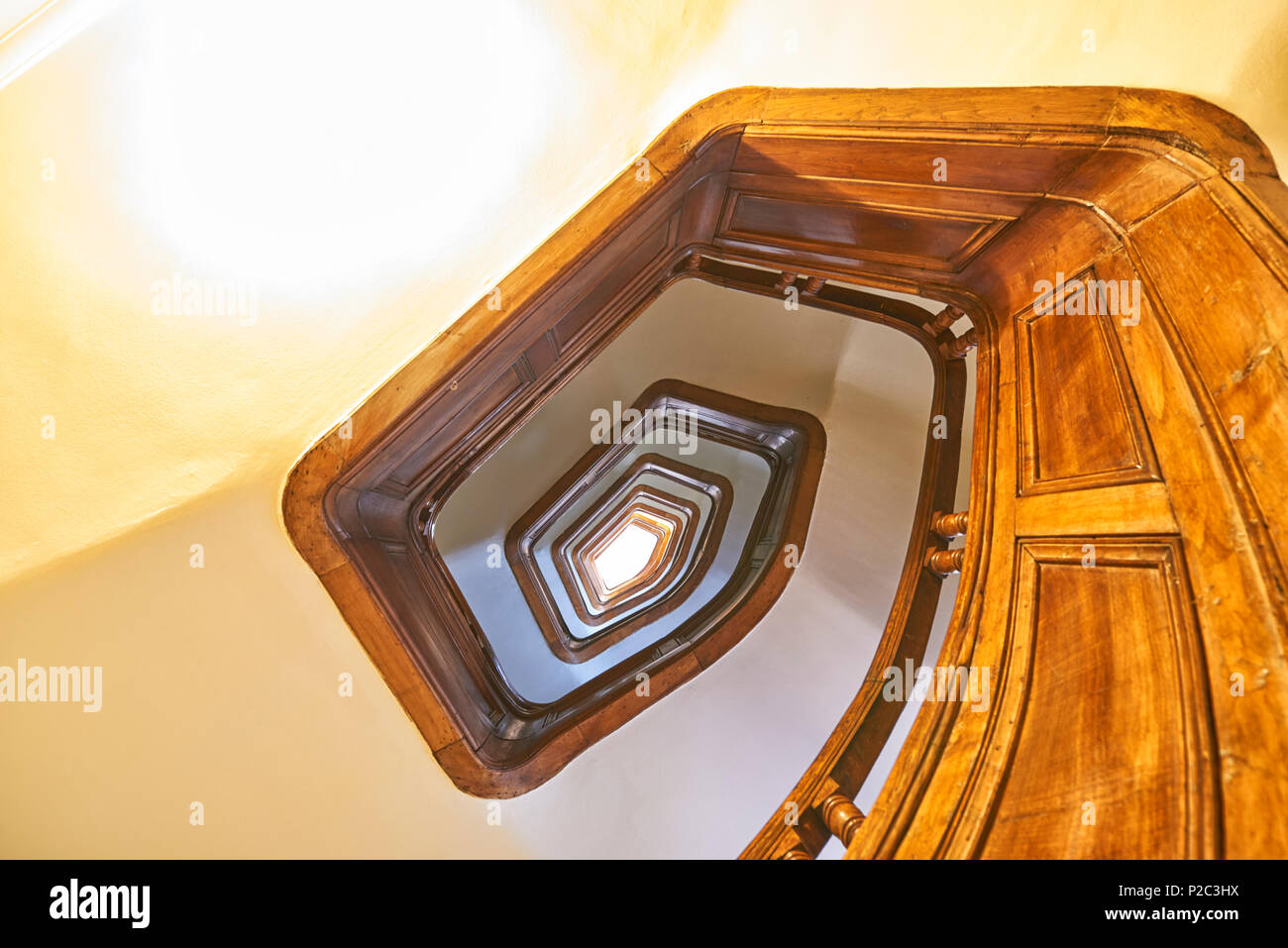 Stairs view from Belowl, Bilbao, Biscay, Basque Country, Spain Stock ...