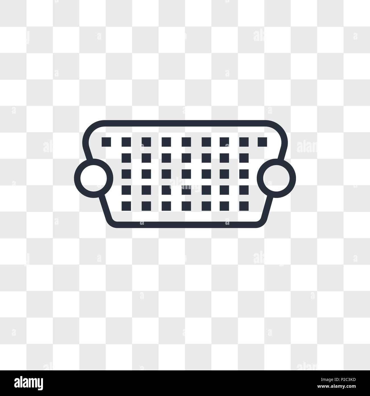 vga vector icon isolated on transparent background, vga logo concept ...