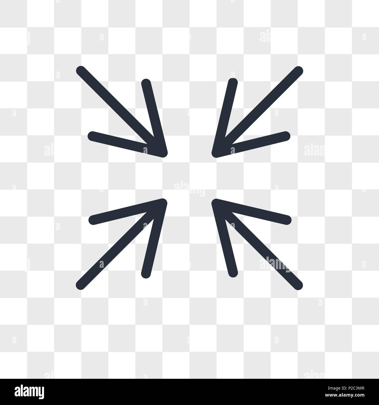 Minimize vector icon isolated on transparent background, Minimize logo concept Stock Vector ...