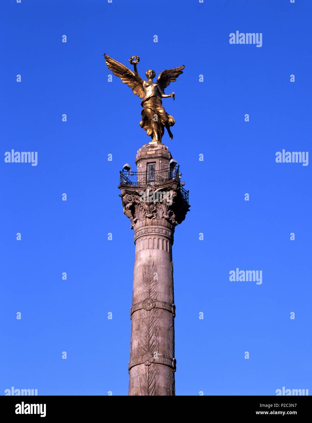 Mexico.Mexico D.F..Paseo de La Reforma .El Angel de Reforma Stock Photo ...