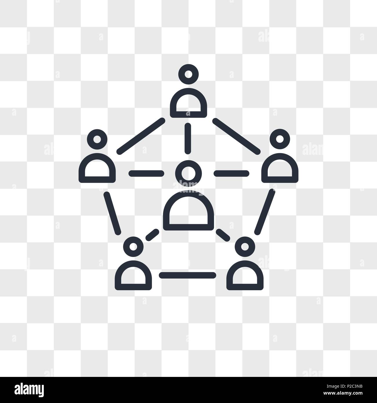 sociology vector icon isolated on transparent background, sociology ...