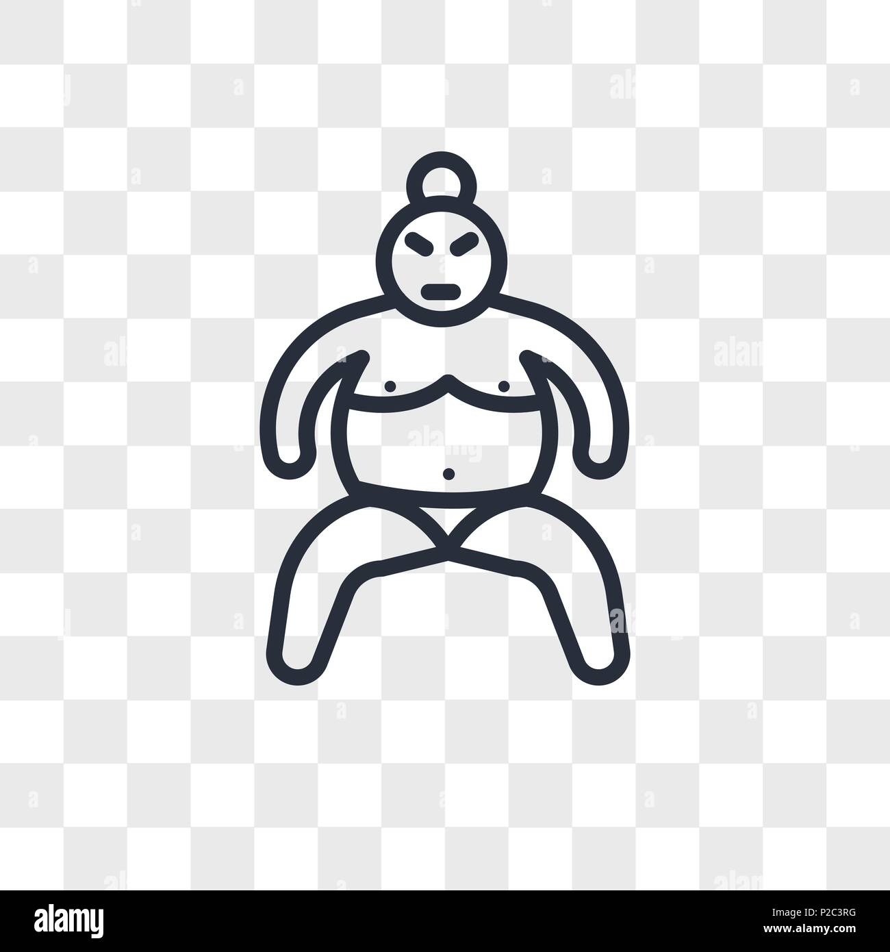 sumo vector icon isolated on transparent background, sumo logo concept ...