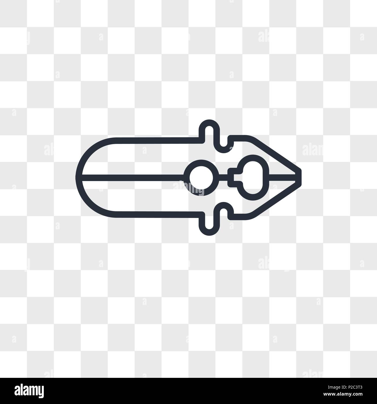 Pliers vector icon isolated on transparent background, Pliers logo ...