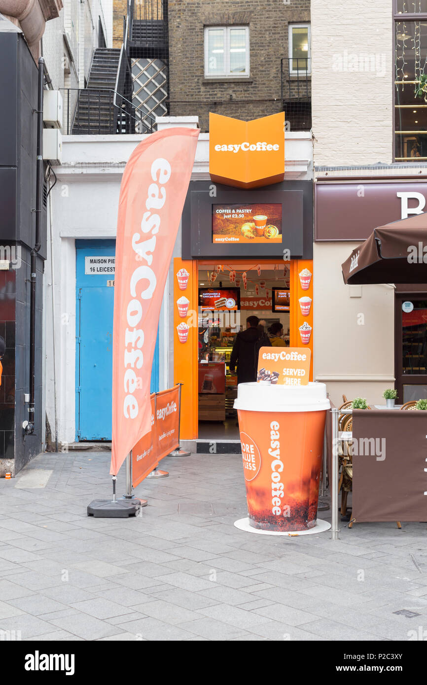 Easy coffee , Leicester square, London, UK Stock Photo - Alamy