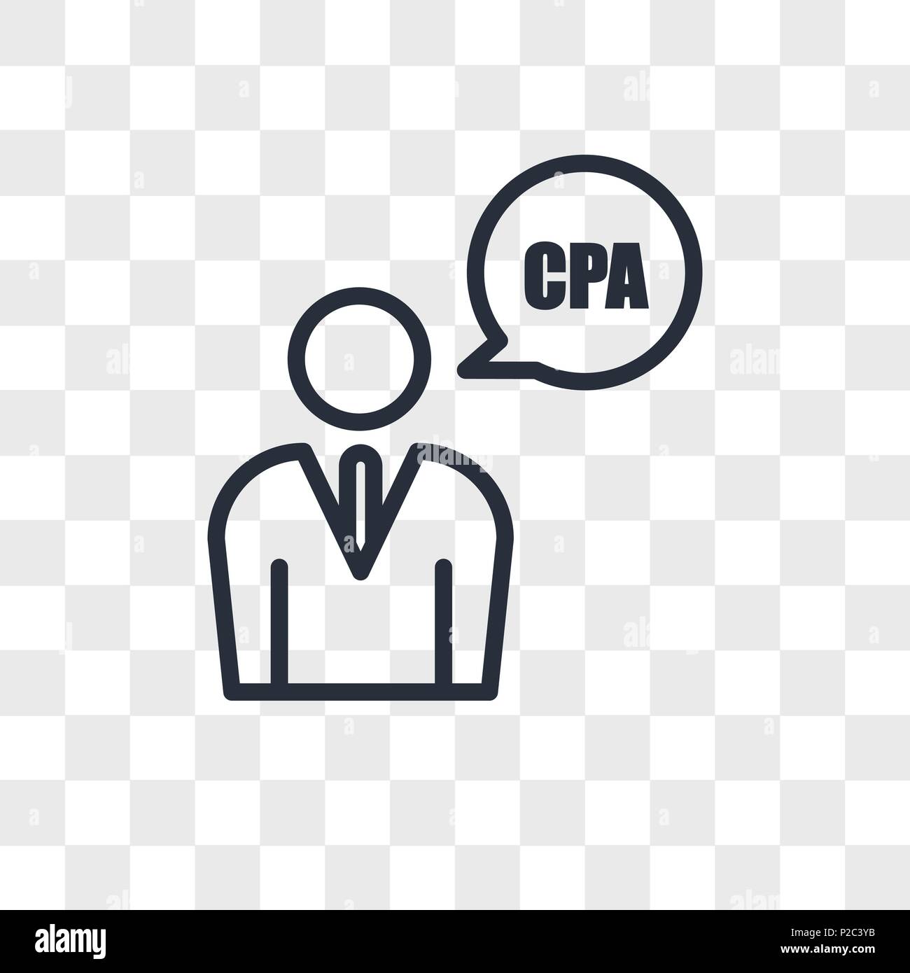 cpa vector icon isolated on transparent background, cpa logo concept ...