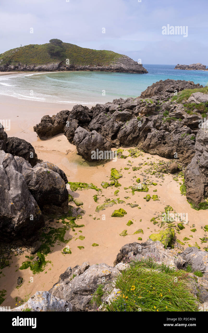 Beach of Barro, in Llanes, Picos de Europa, Spain Stock Photo - Alamy