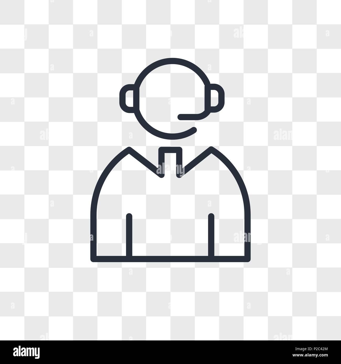graphic dispatcher. vector icon isolated on transparent background ...