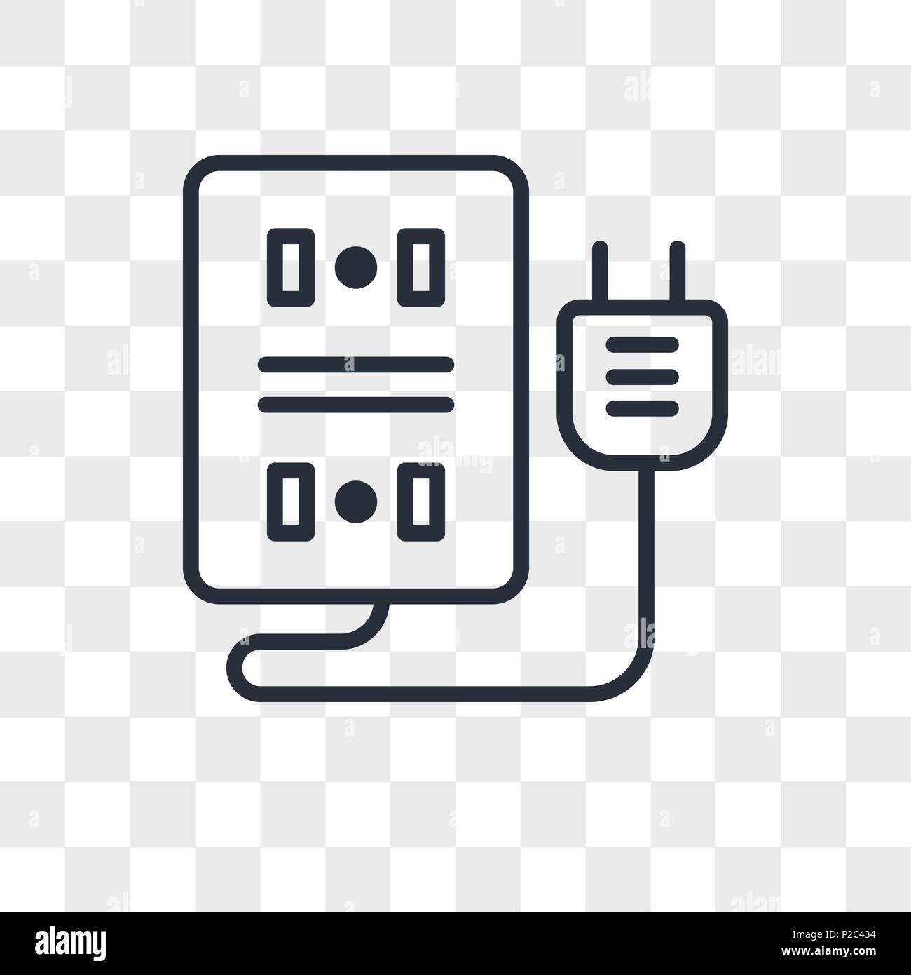 Socket vector icon isolated on transparent background, Socket logo ...
